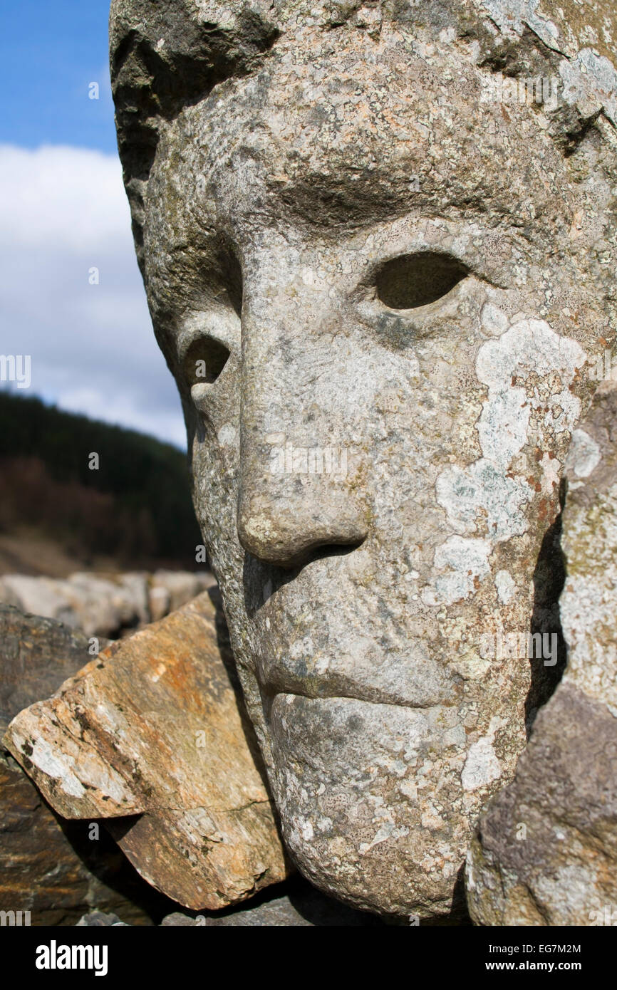 Stone Wall Faces in Dumfries and Galloway Scotland Stock Photo - Alamy