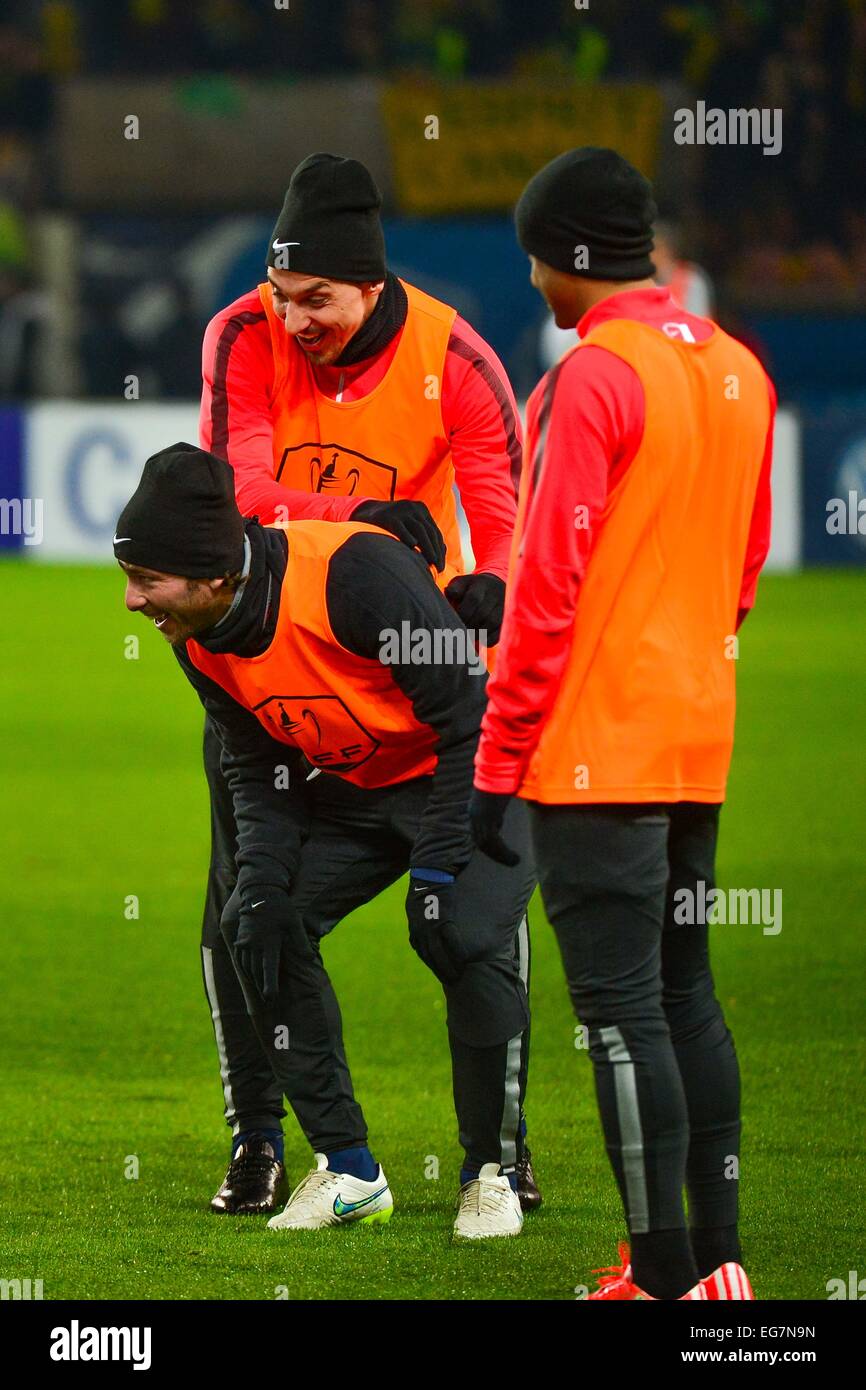 Sherrer MAXWELL/Zlatan IBRAHIMOVIC - 11.02.2015 - Paris Saint Germain ...