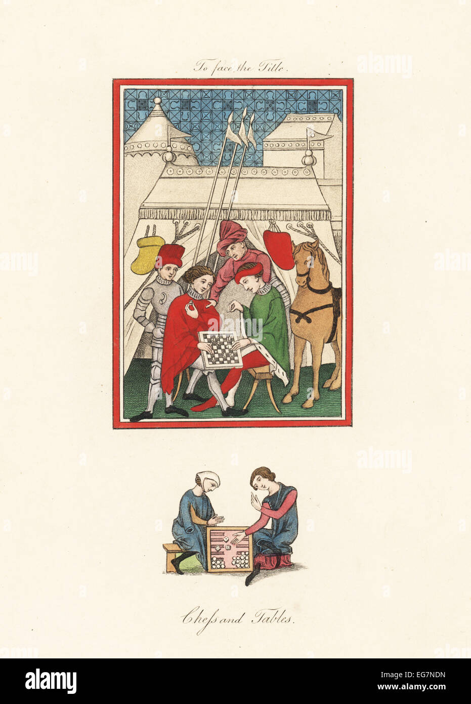 Medieval knights manuscript hi-res stock photography and images - Alamy