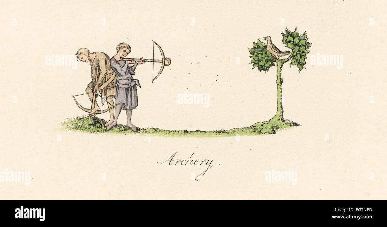 Medieval Archer Female Drawing