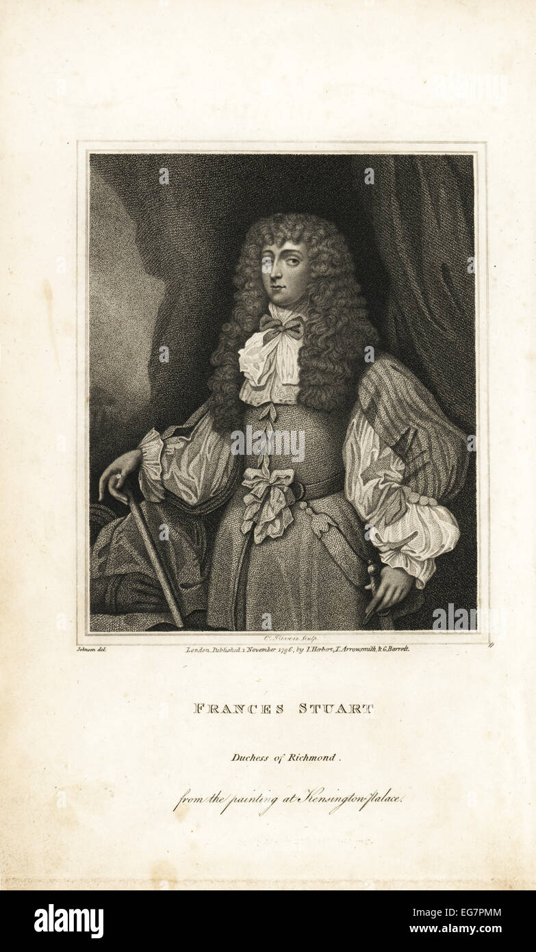 Frances Teresa Stuart, Duchess of Richmond, in cavalier costume of buff ...