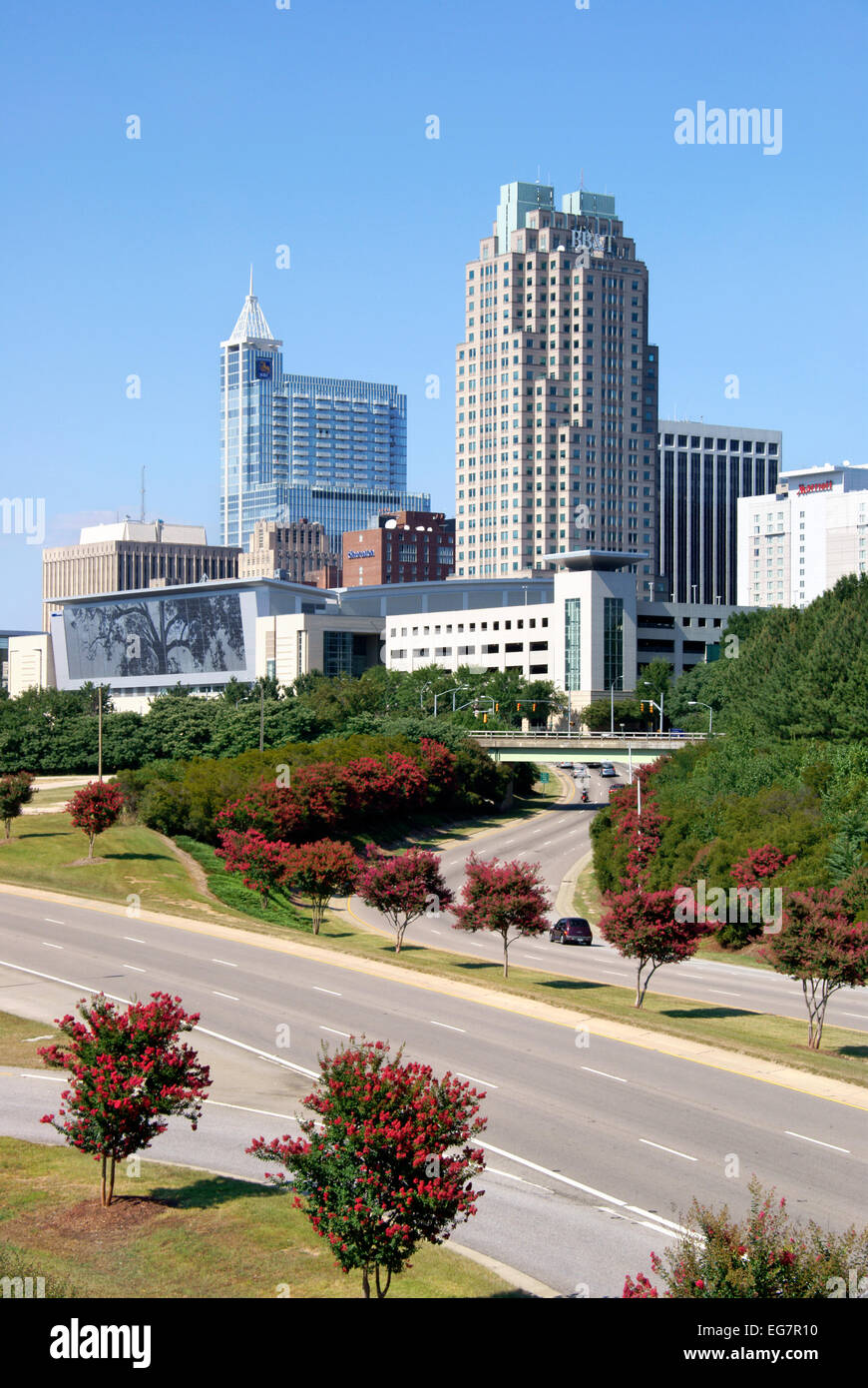 Raleigh, North Carolina. Skyline of downtown Stock Photo - Alamy