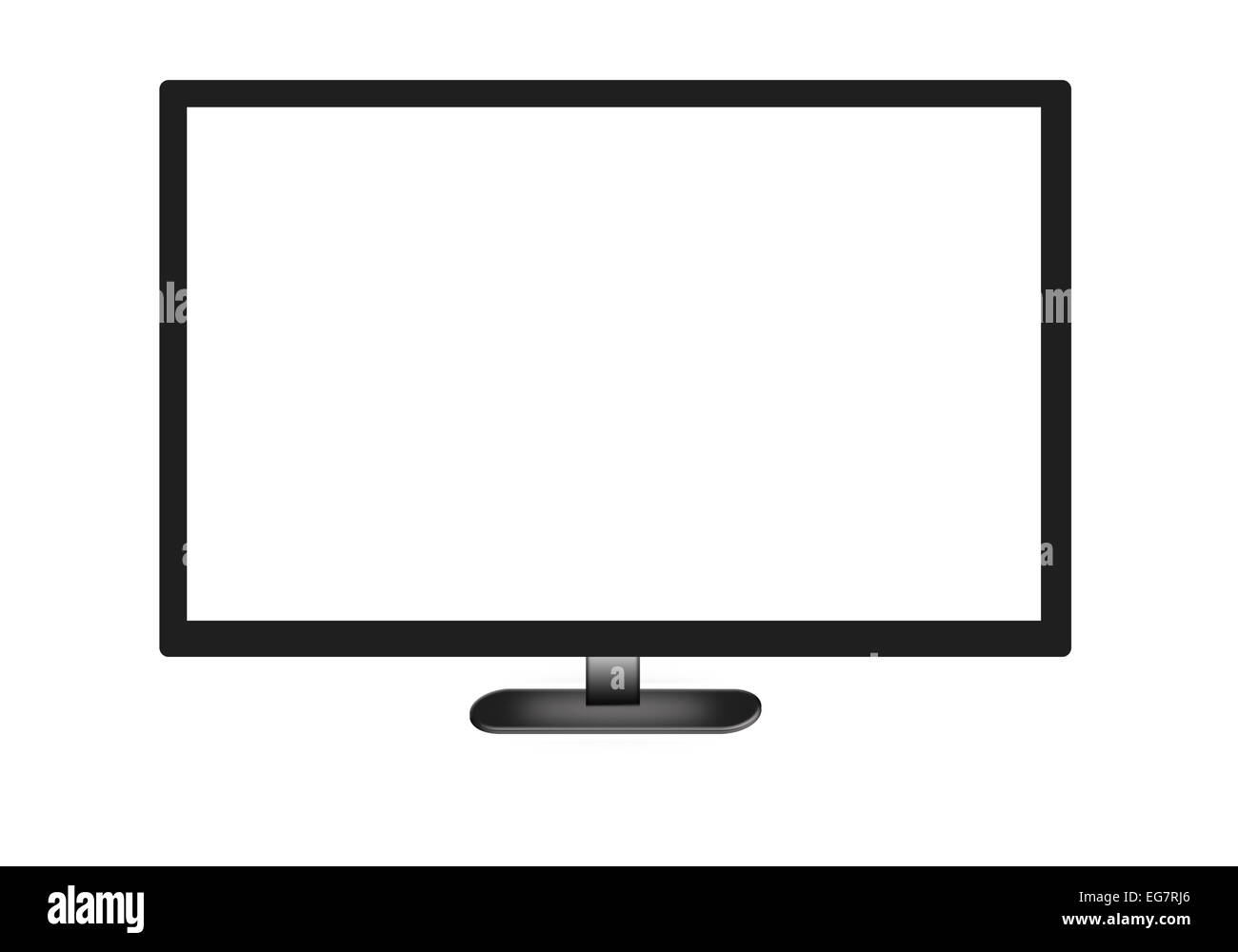 modern television set isolated on white background Stock Photo - Alamy