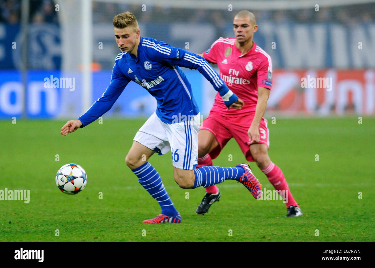 Gelsenkirchen, Germany. 18th February, 2015. UEFA Champions League: FC ...