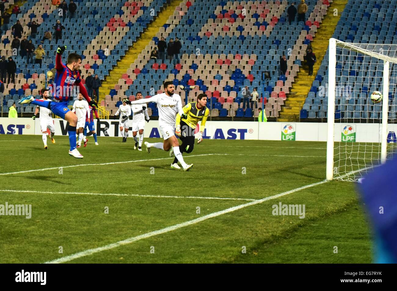 Ghencea Stadium, Romania ROU. 18th Feb, 2015. George Tucudean #29 of ...