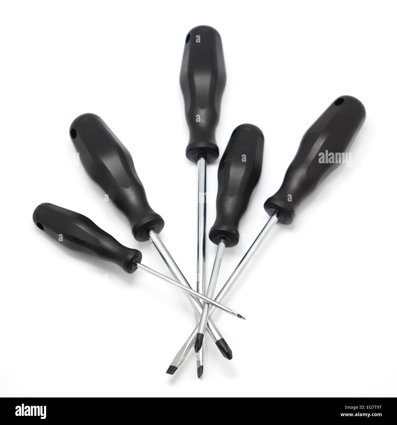 Screwdriver set isolated on white background Stock Photo - Alamy
