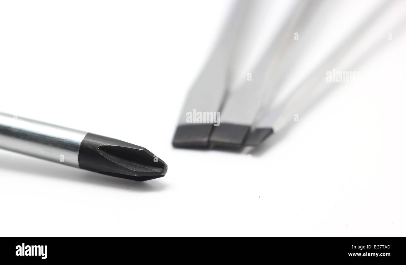 Screwdriver isolated on white background Stock Photo - Alamy