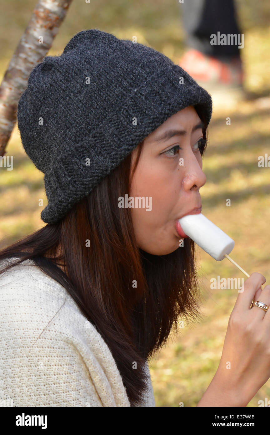 Enjoying a popsicle, Chiang Mai, Thailand Stock Photo - Alamy