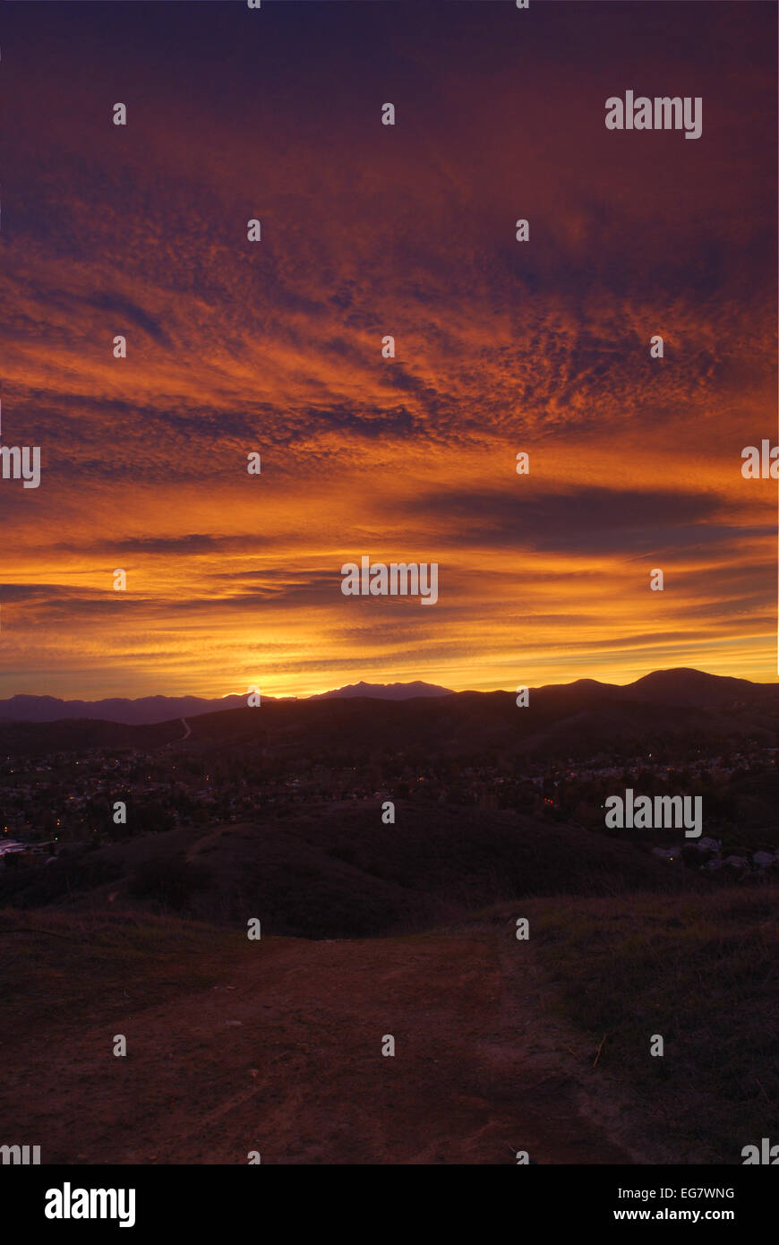 Southern California Sunset Stock Photo - Alamy