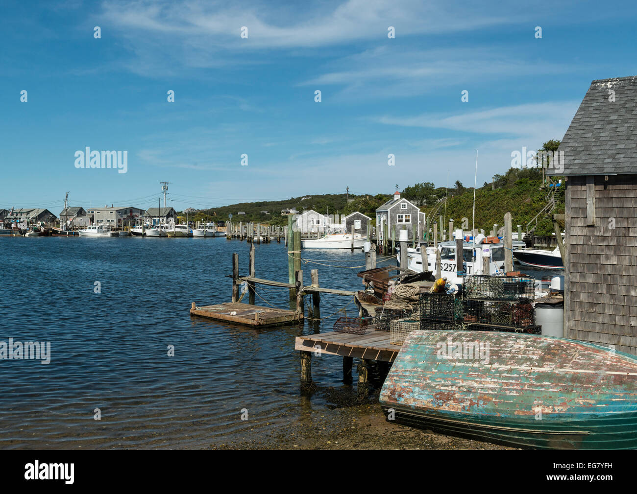Quaint fishing village of Menemsha, Chillmark, Martha's Vineyard ...