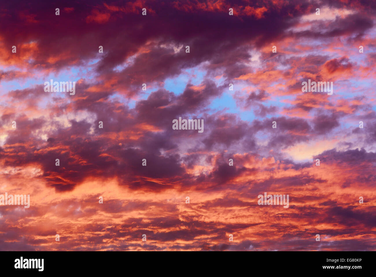 Clouds on sunset sky, background Stock Photo - Alamy