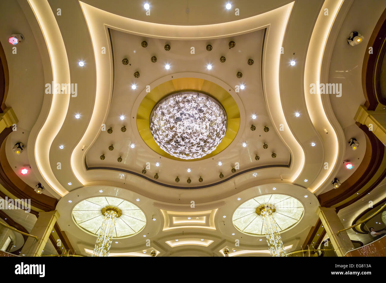 Cruise ship decor in the atrium of the Regal Princess Stock Photo - Alamy