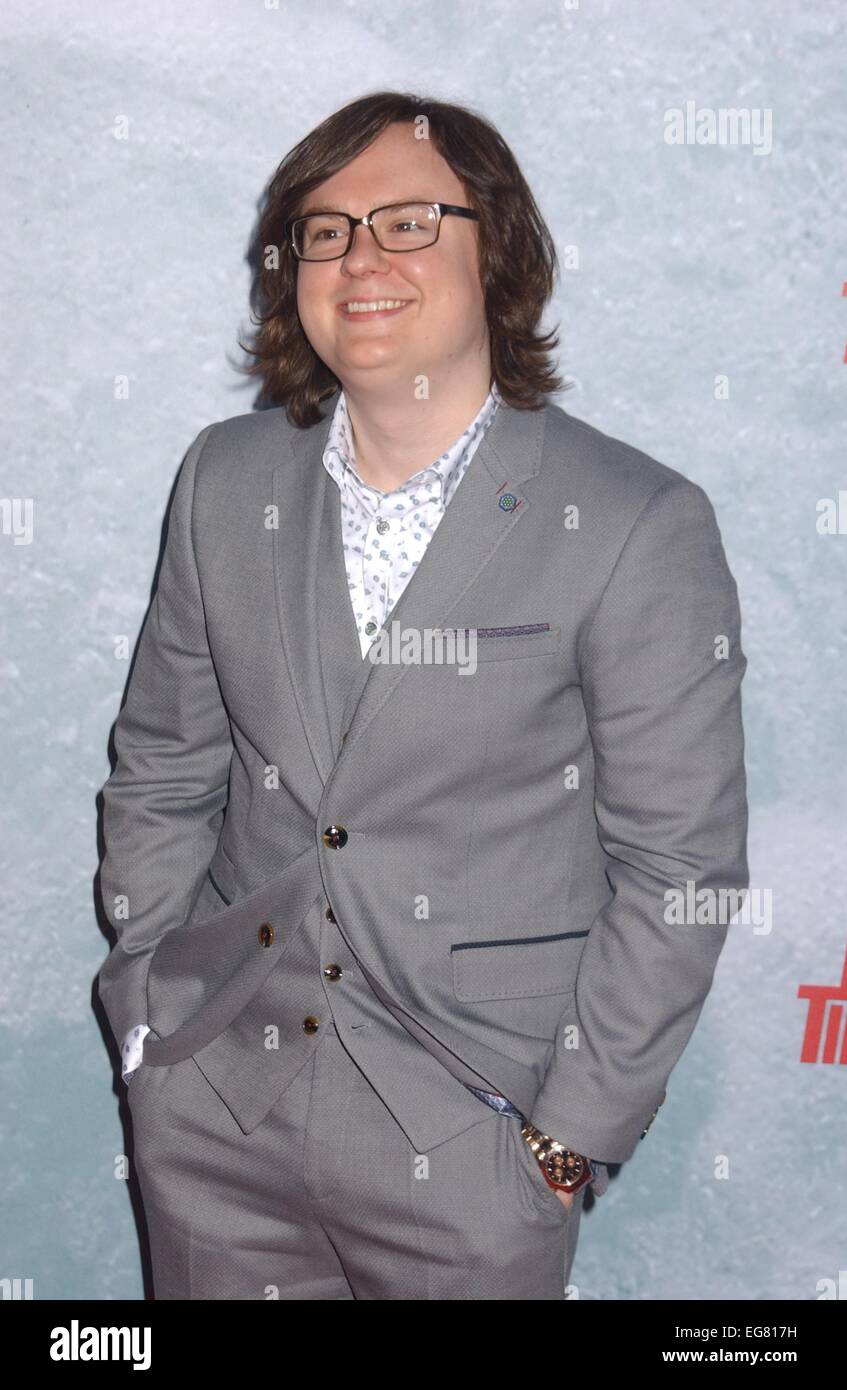 Los Angeles, California, USA. 18th Feb, 2015. Clark Duke attends the ...