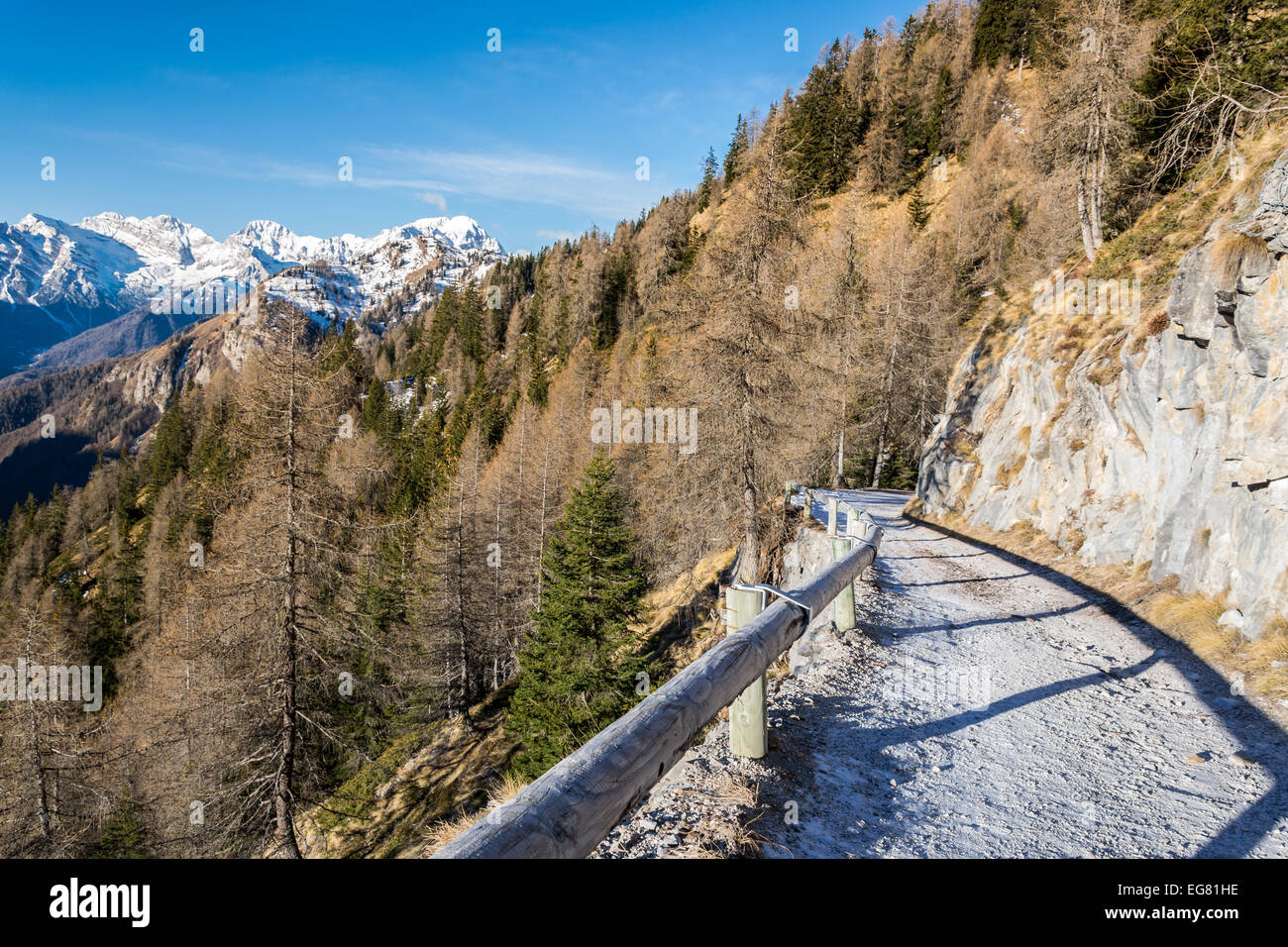 Dolomites during early winter with some snow Stock Photo - Alamy