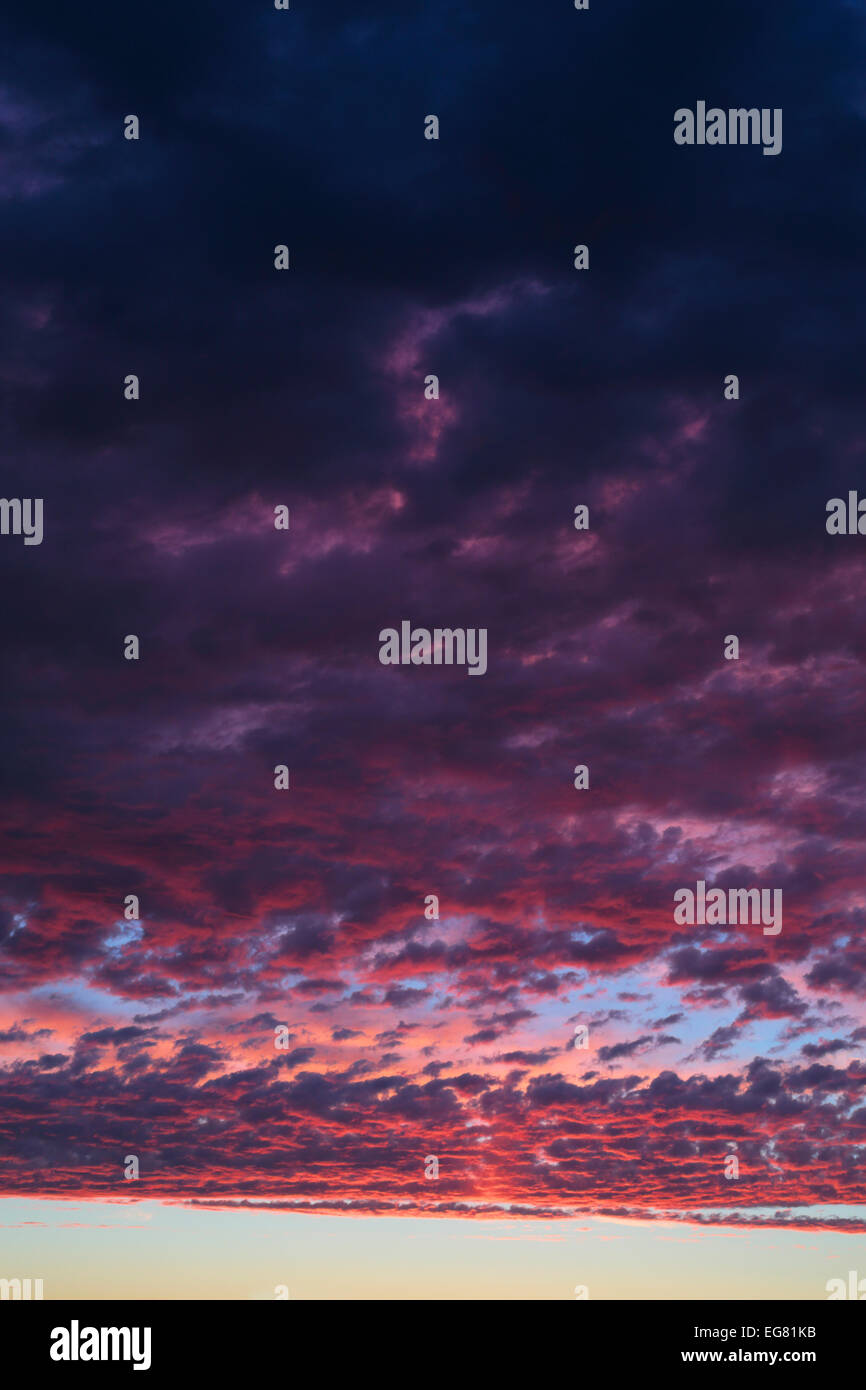 Clouds on sunset sky, background Stock Photo - Alamy