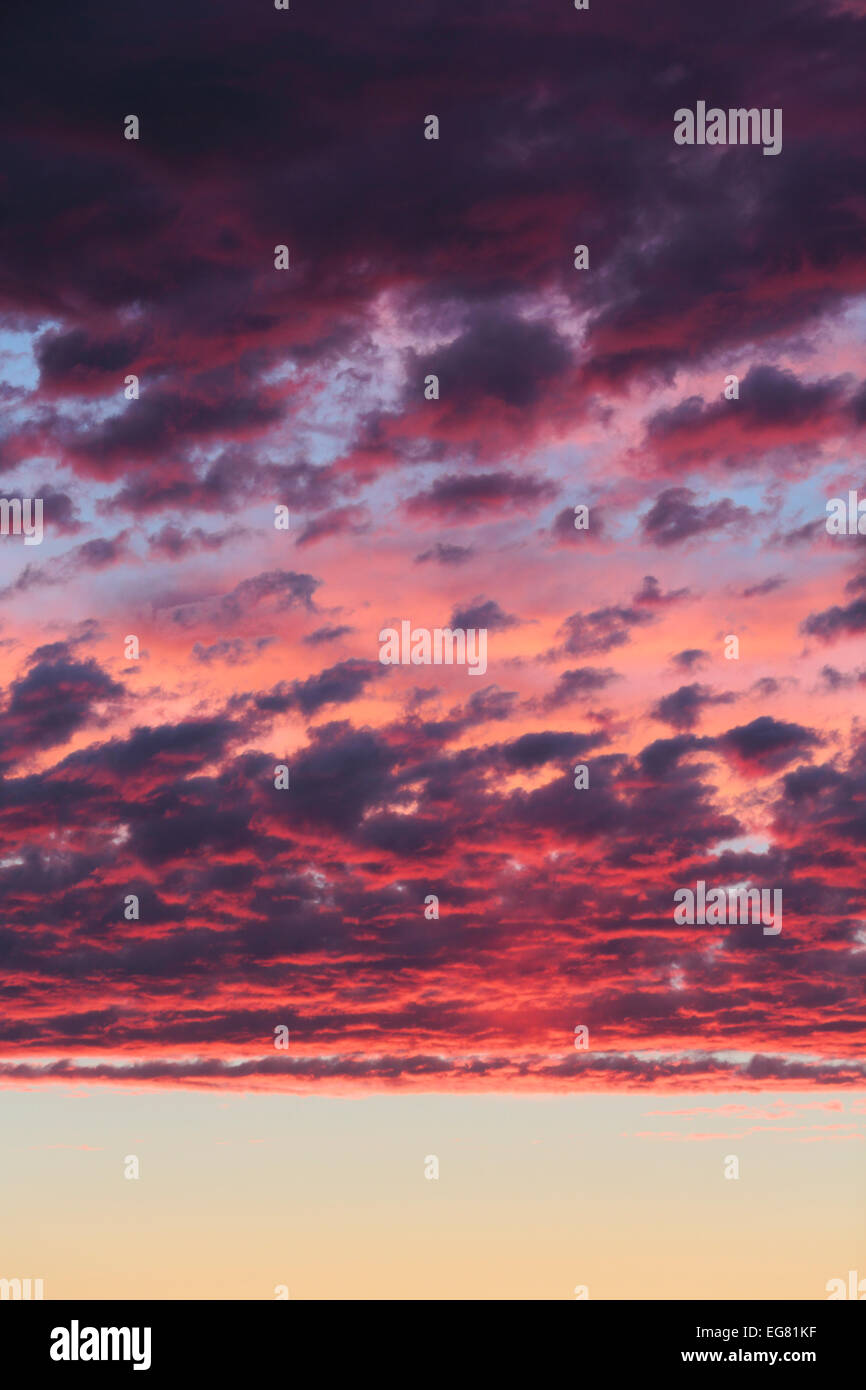 Clouds on sunset sky, background Stock Photo - Alamy