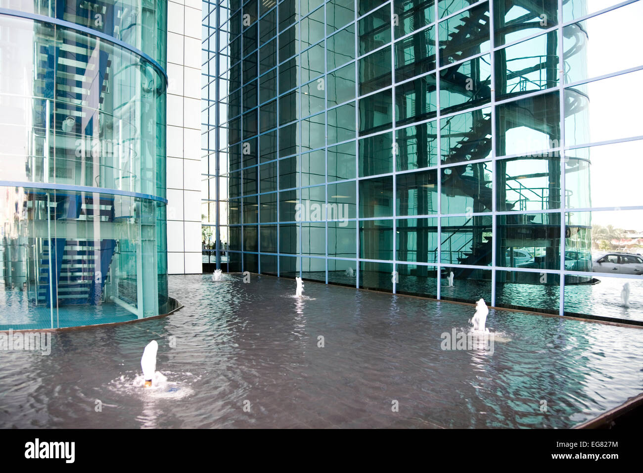 Impressive frontage to an office building in Dubai, United Arab ...