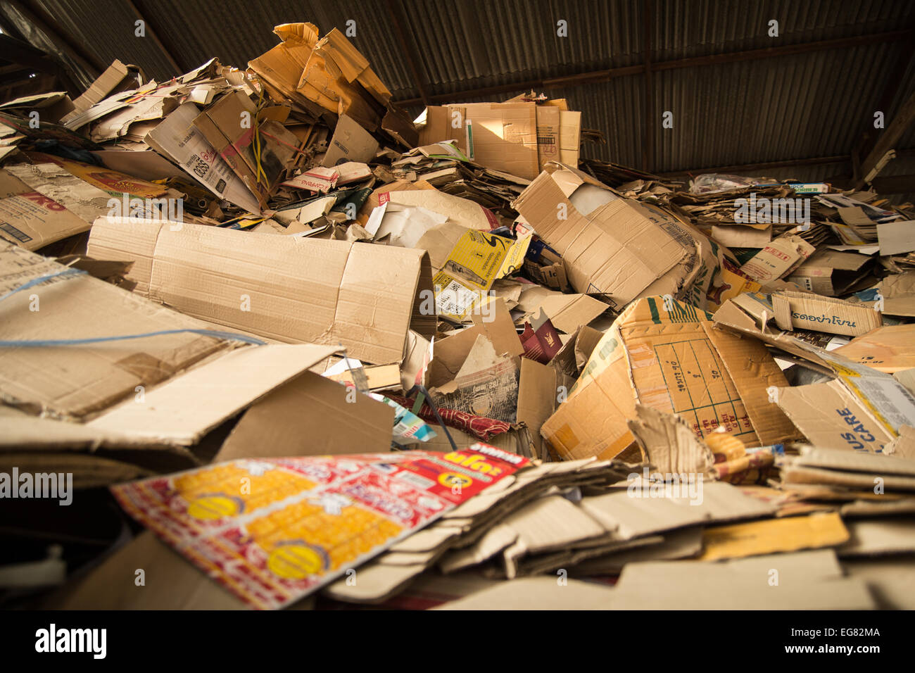 Cardboard waste hi-res stock photography and images - Alamy