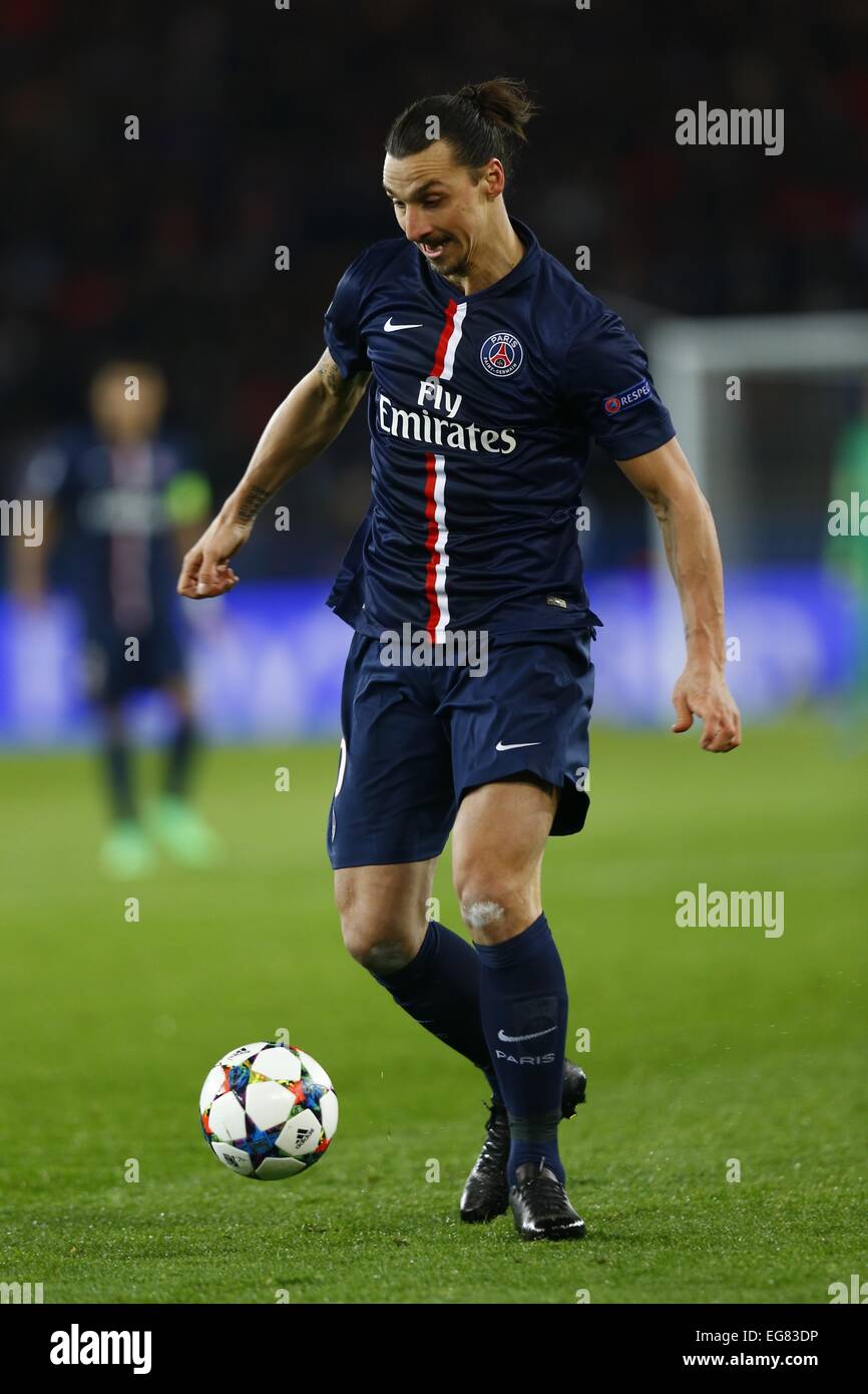 Paris, France. 17th Feb, 2015. Zlatan Ibrahimovic (PSG) Football/Soccer ...