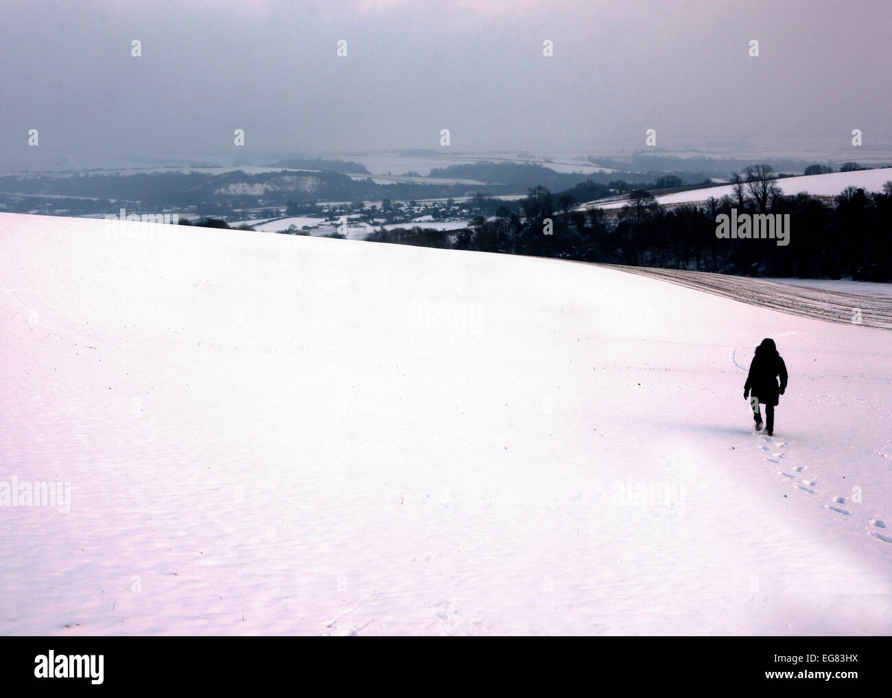 Walking deep snow hi-res stock photography and images - Alamy