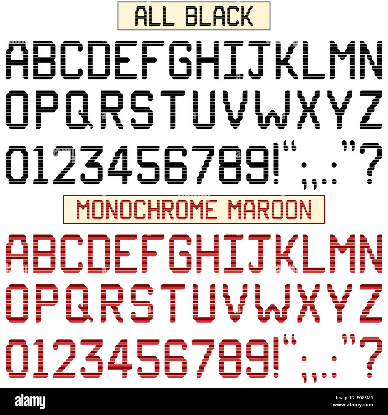 Alphabet sets hi-res stock photography and images - Alamy