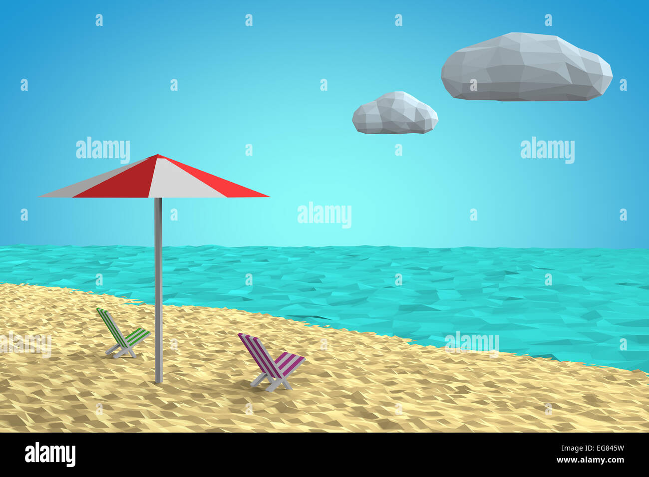 Low poly landscape hi-res stock photography and images - Alamy