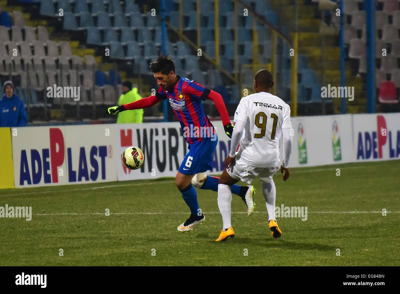 Ghencea Stadium, Romania ROU. 18th Feb, 2015. Paul Papp #6 of Steaua ...