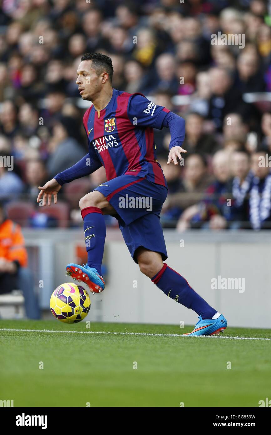 Barcelona, Spain. 15th Feb, 2015. Adriano Correira (Barcelona) Football ...
