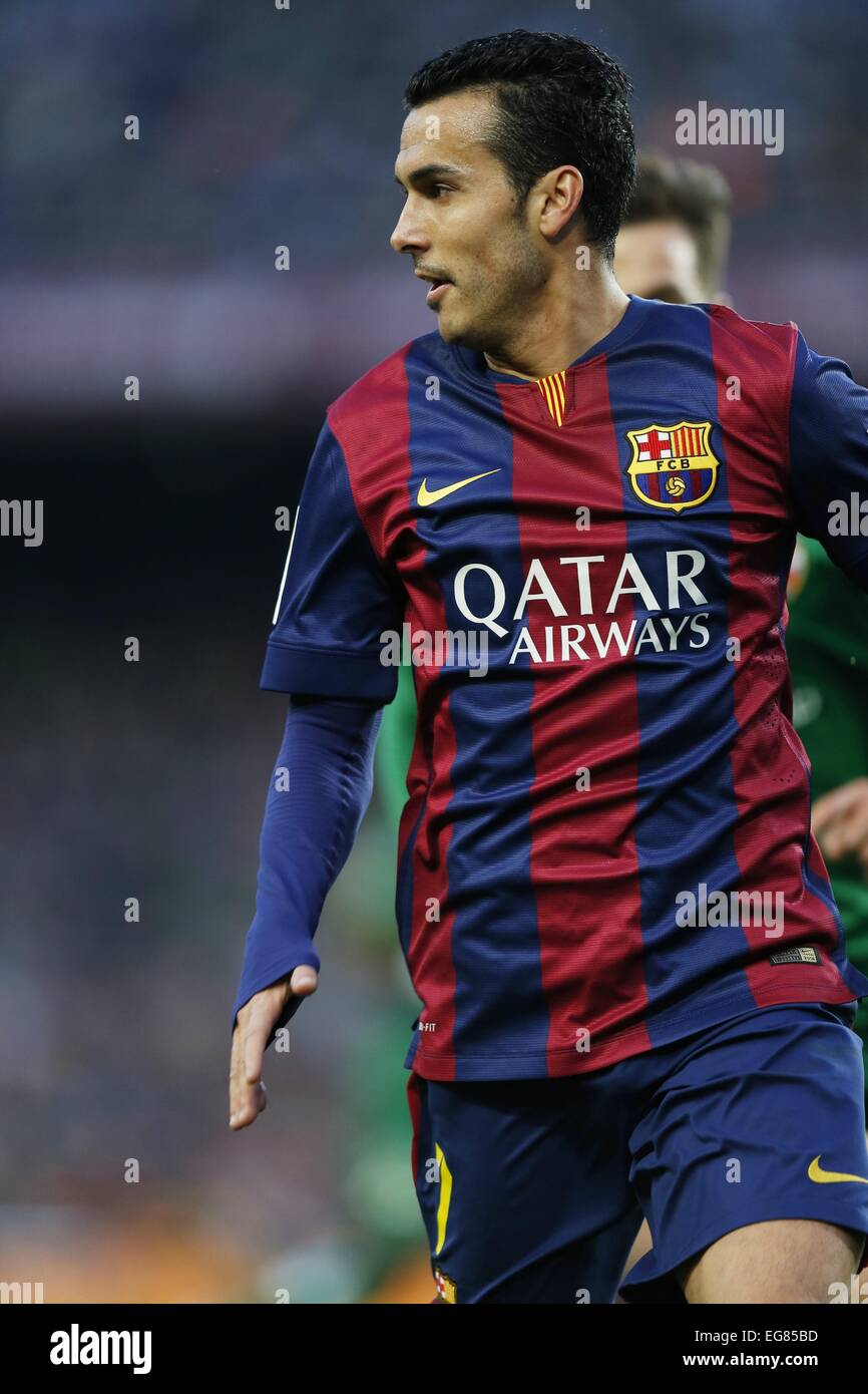 Barcelona, Spain. 15th Feb, 2015. Pedro Rodriguez (Barcelona) Football ...