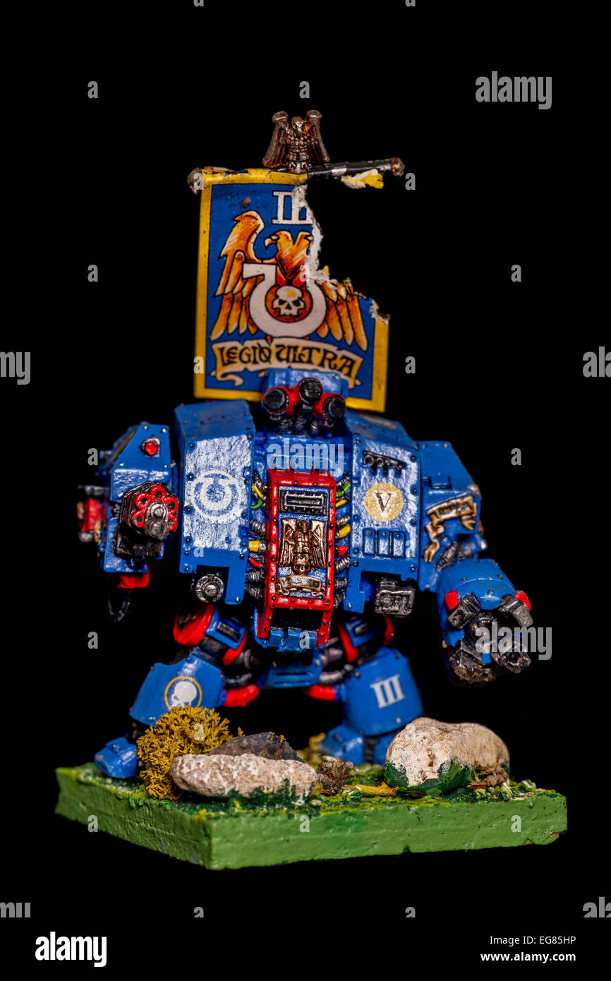 warhammer 40k ultramarine elite dreadnought well painted Stock Photo ...