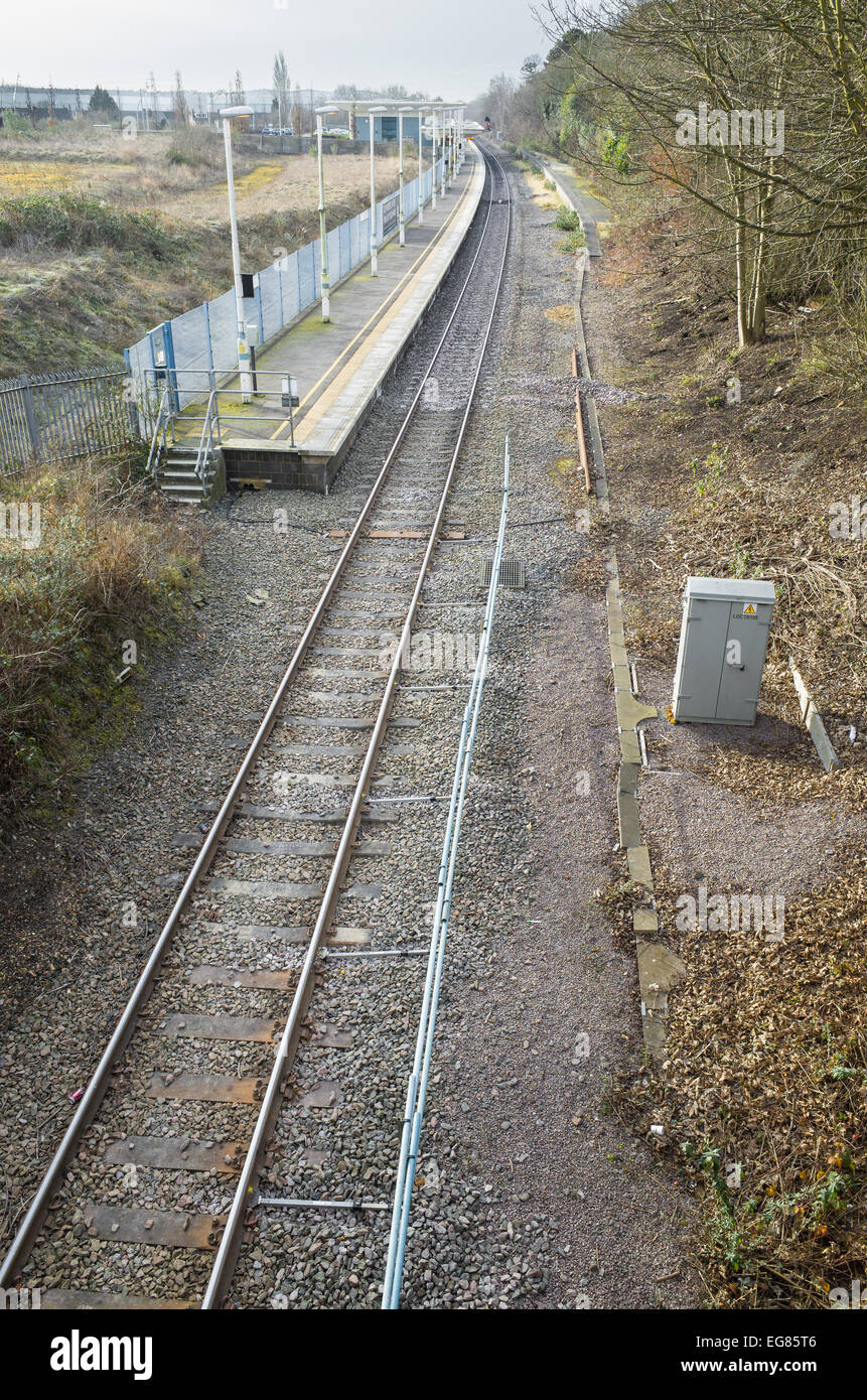 Deserted single track railway hi-res stock photography and images - Alamy