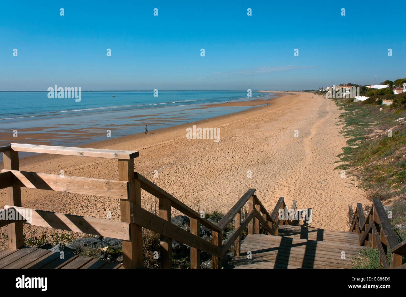 Mazagon beach, Mazagon, Huelva province, Region of Andalusia, Spain ...