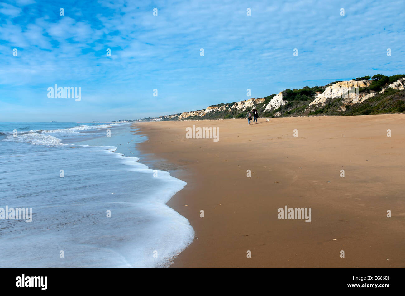 Mazagon beach, Mazagon, Huelva province, Region of Andalusia, Spain ...