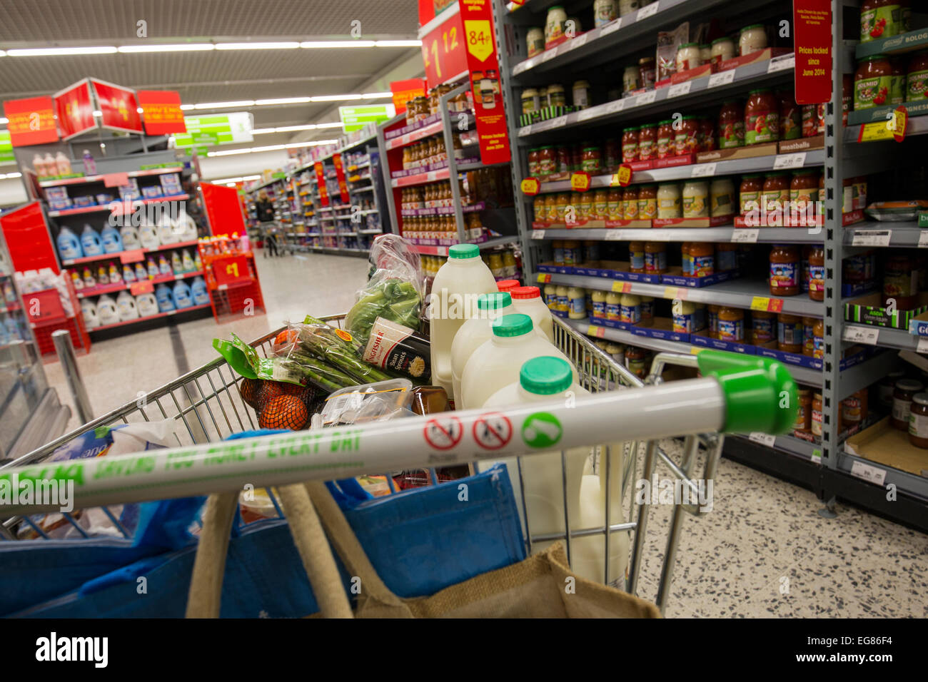 Inside Asda store Kendal Stock Photo - Alamy