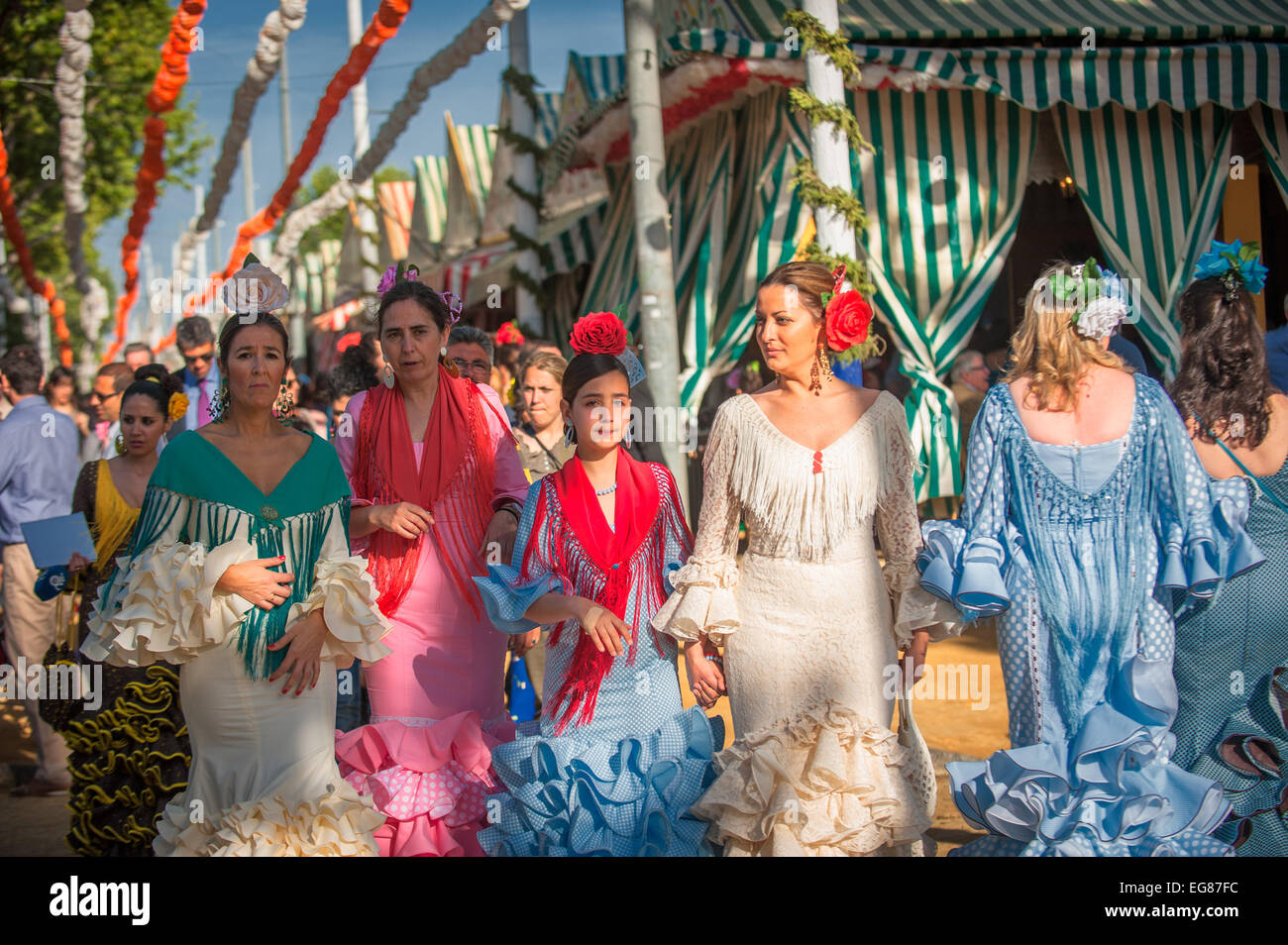 Seville april festival hi-res stock photography and images - Alamy