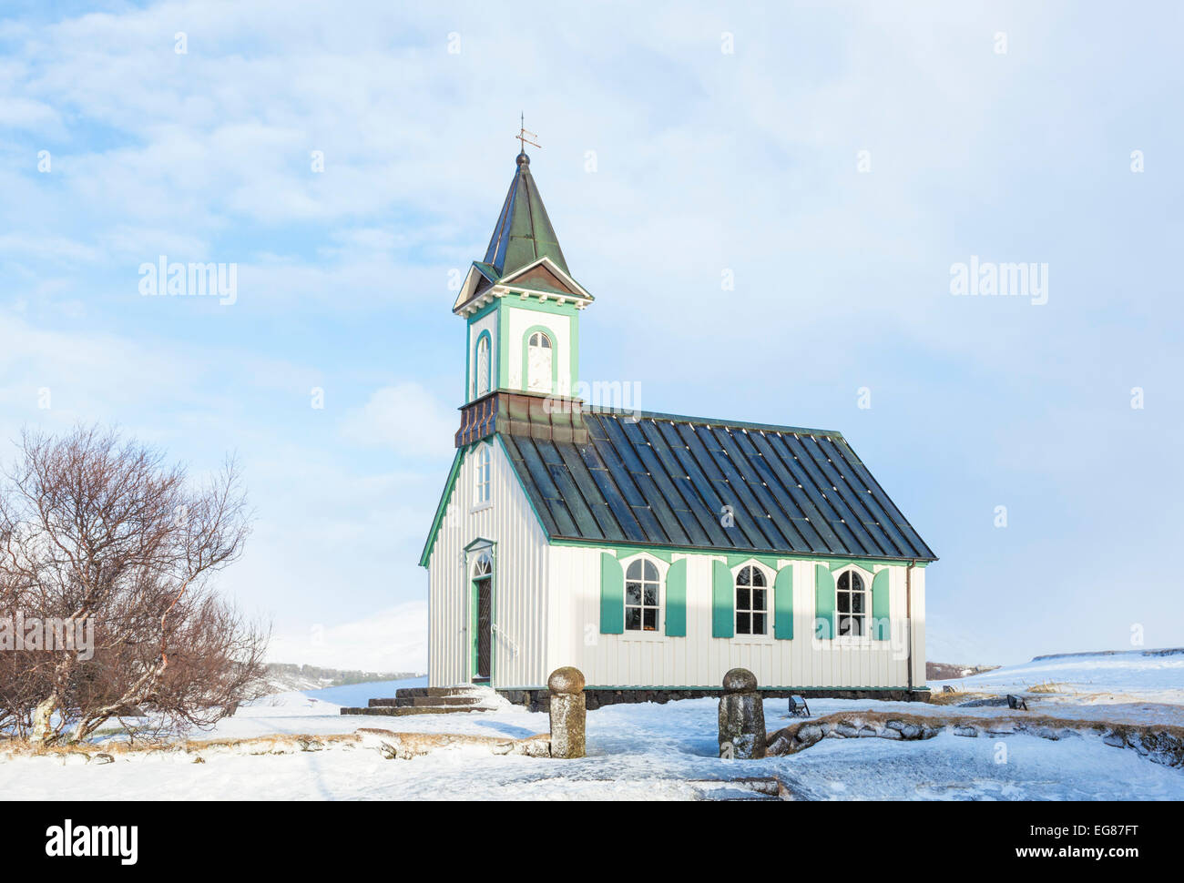 Thingvellir church hi-res stock photography and images - Alamy