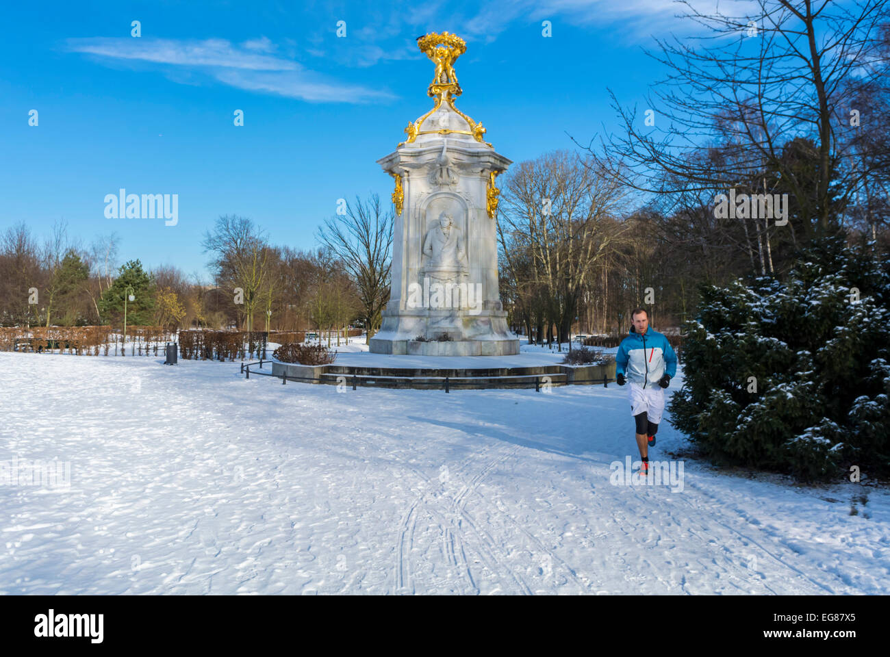Berlin, Germany, German Public Park Scenes, Music Monument, Tiergarden ...