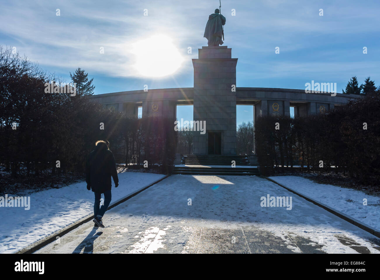 Berlin, Germany, German Public Park Scenes, Russian War Monument in ...
