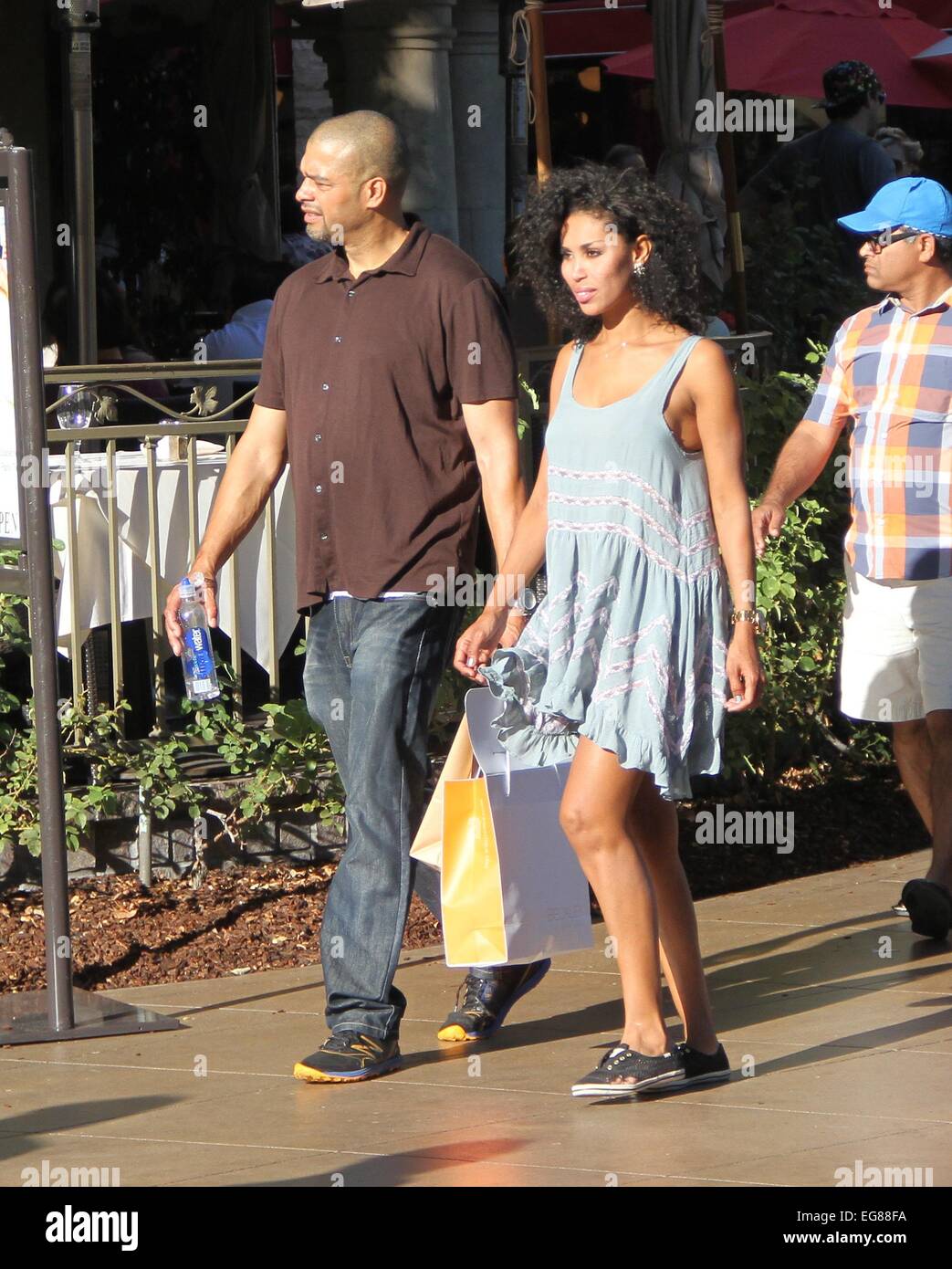 V Stiviano and a friend out shopping in Hollywood Featuring: V ...