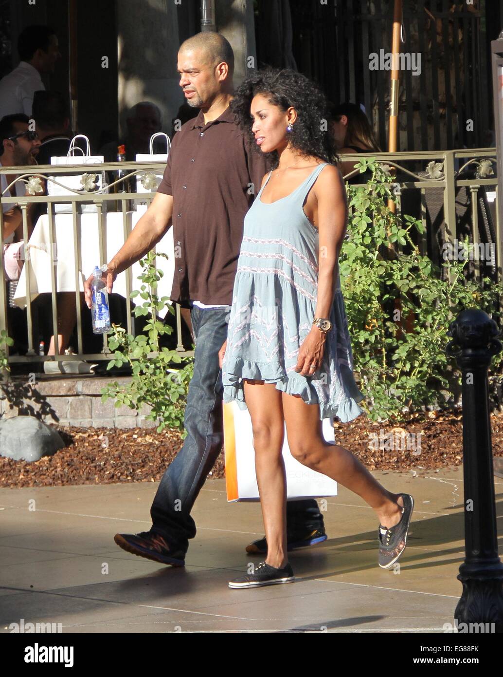 V Stiviano and a friend out shopping in Hollywood Featuring: V ...