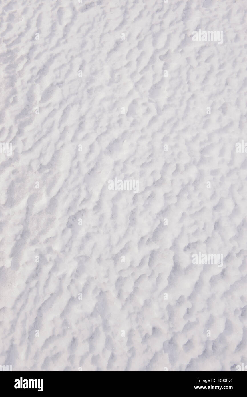 Frozen snow ice pattern abstract. Scotland Stock Photo - Alamy