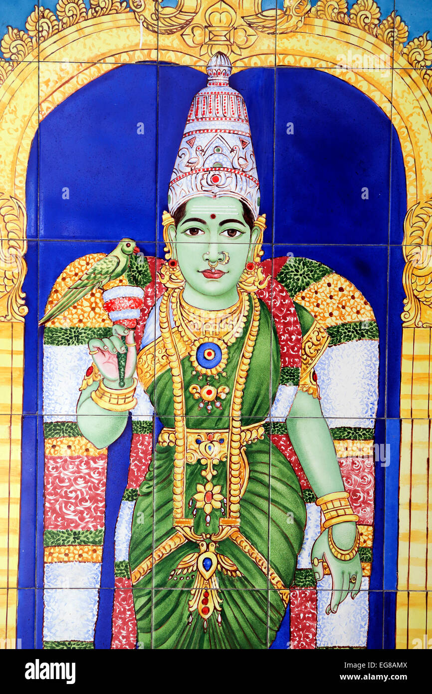 Hindu temple mural hi-res stock photography and images - Alamy