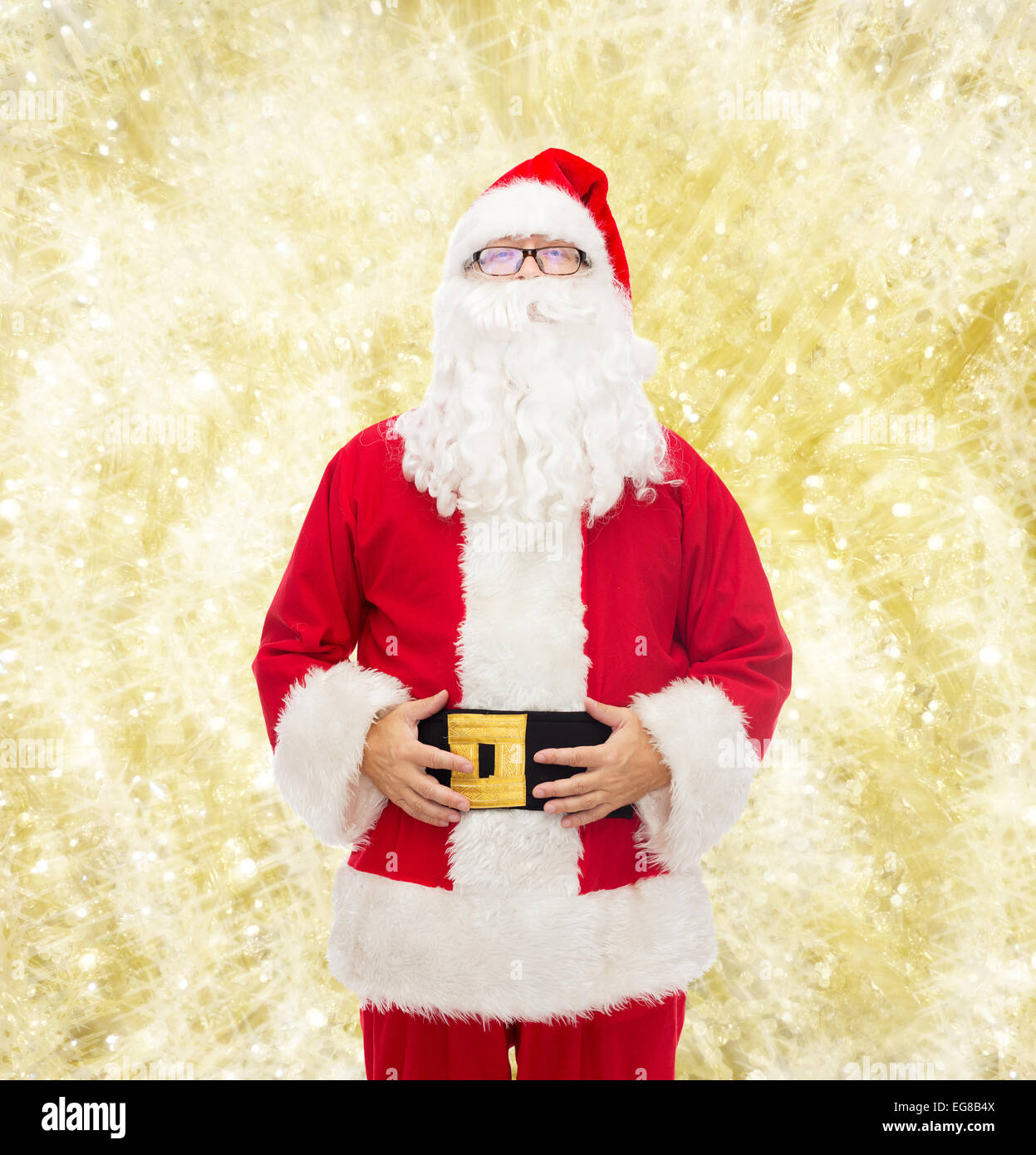 man in costume of santa claus Stock Photo - Alamy
