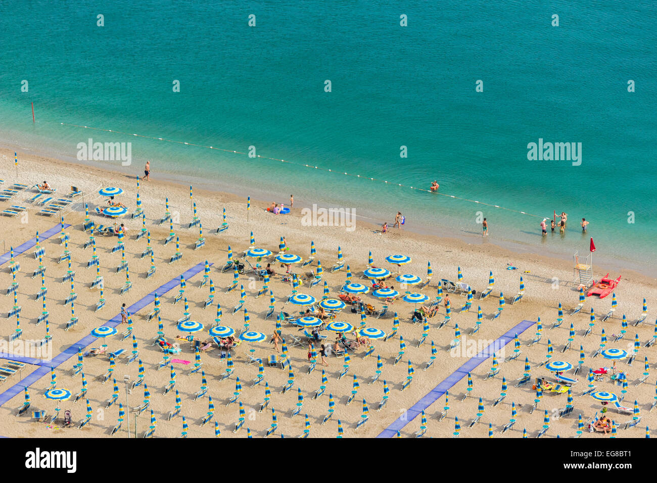 Beach form the top Stock Photo - Alamy