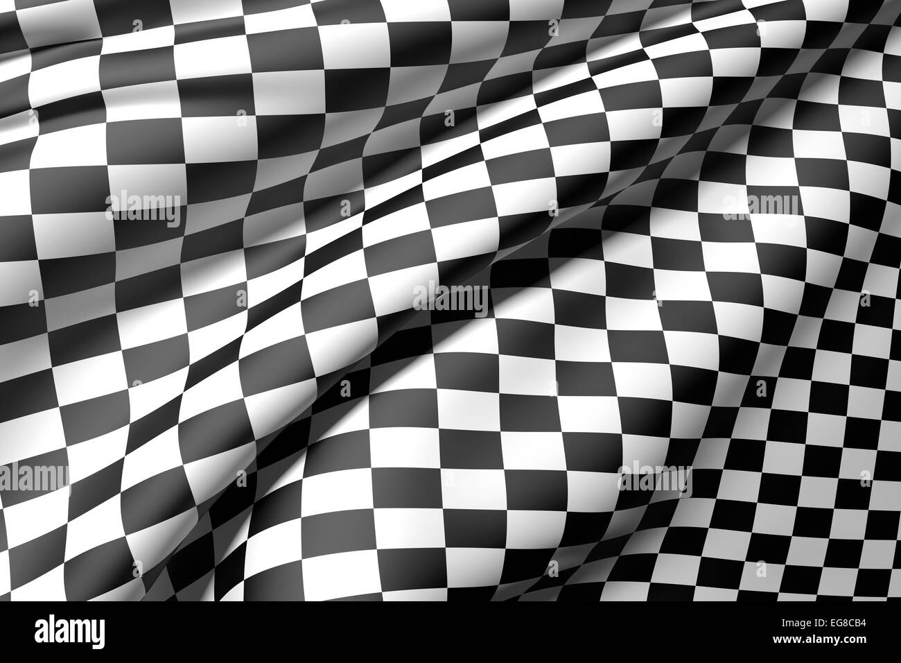 3d rendering of a checkered flag Stock Photo - Alamy