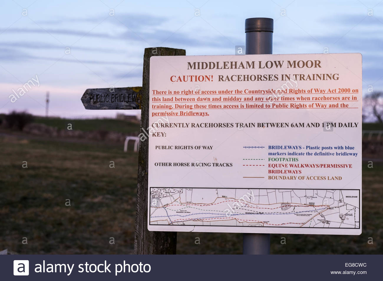 Racehorses Warning Sign High Resolution Stock Photography and Images ...