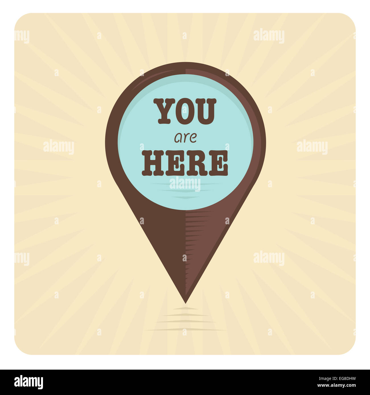 Map pointer in shape point Cut Out Stock Images & Pictures - Alamy