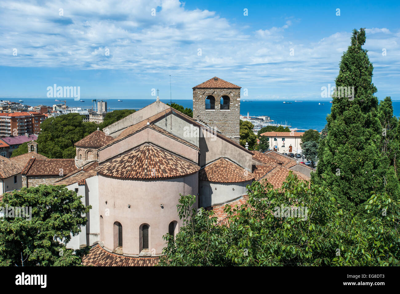 Trieste, Italy - The Cathedral of San Giusto, the main church in the ...
