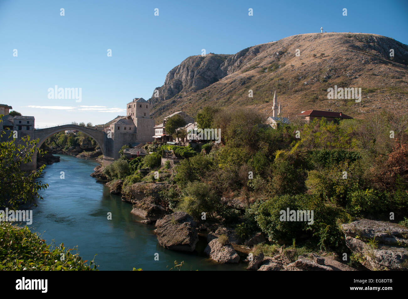 Stari Most or the Old Bridge in Mostar was build in 1556, destroyed by ...