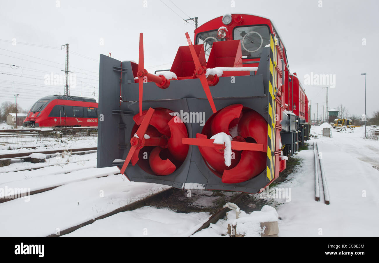 Train snowplough hi-res stock photography and images - Alamy